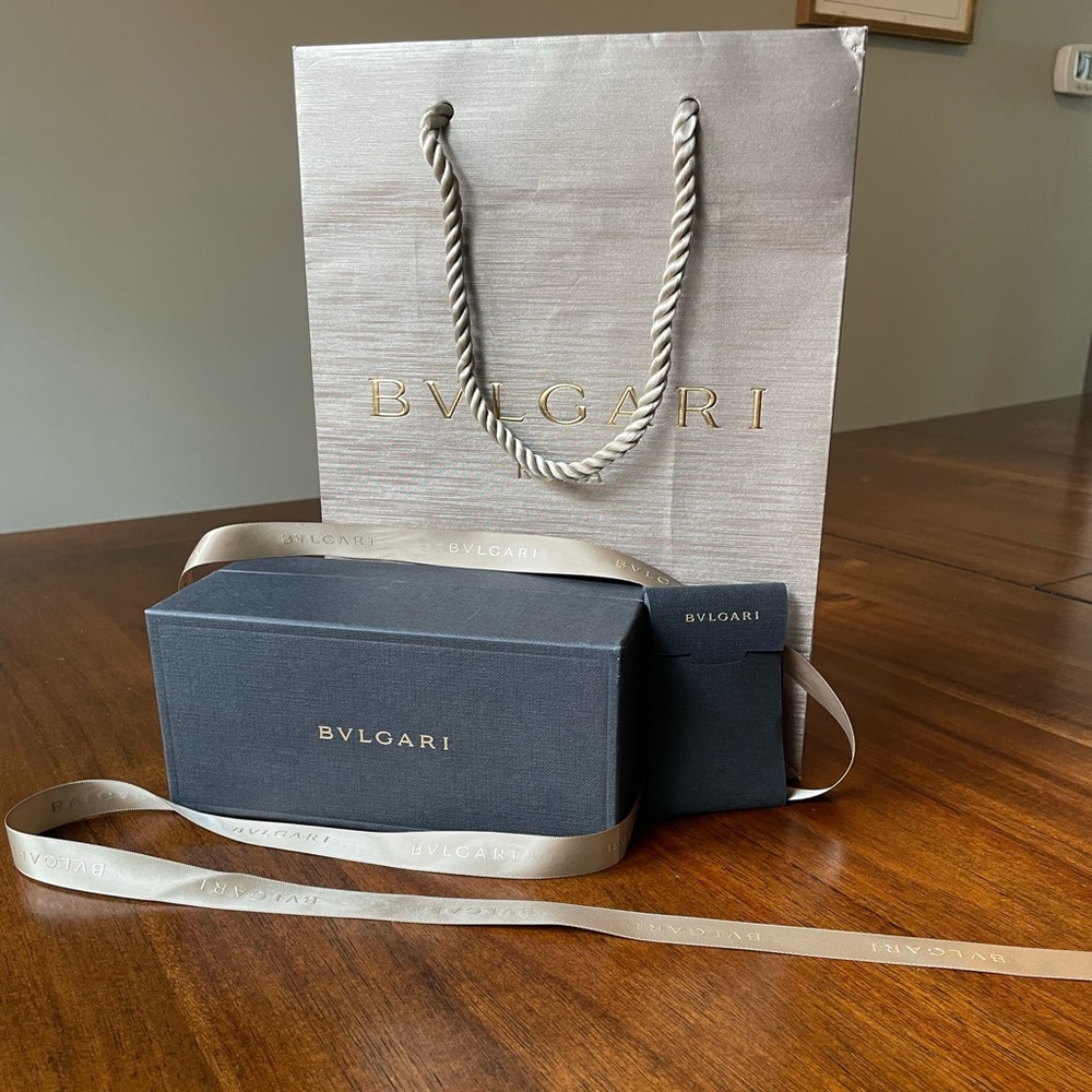 Bulgari Gift Set Box Shopping Bag Ribbon Authenticati… - Gem